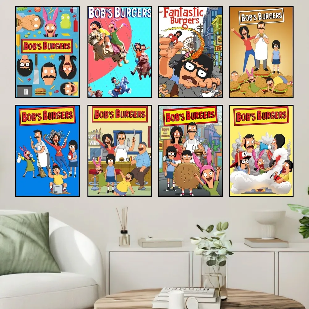 bilibili-Cartoon-B-Bobs-B-Burgers-Poster-Prints-Wall-Sticker-Painting ...