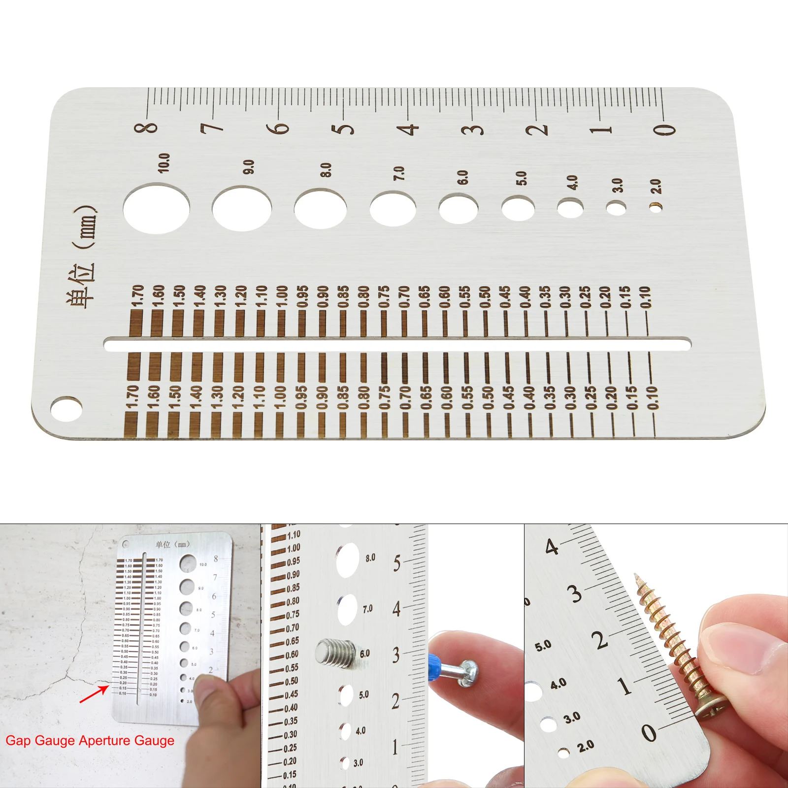 Caliper-Gauge-Screw-Gauge-Card-Diameter-Measuring-Gauge-Stainless-Steel ...