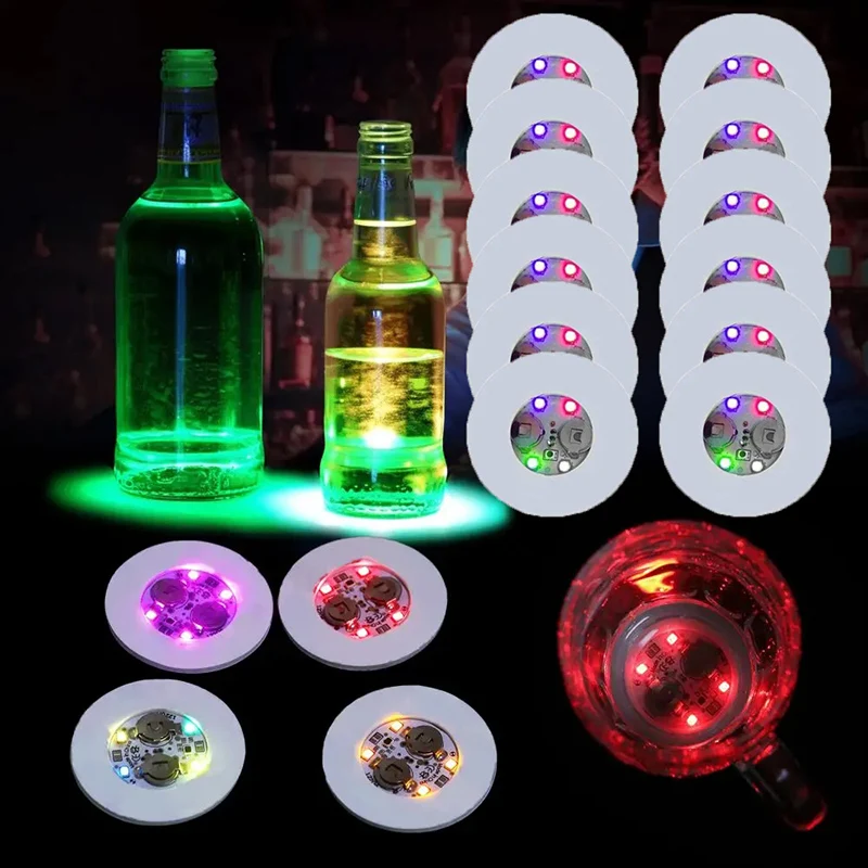 Posavasos-con-luces-LED-para-botella-de-vidrio-12-6-piezas-pegatina ...