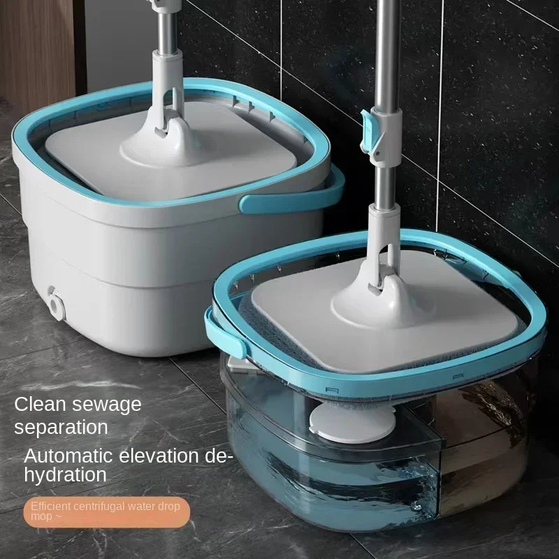 Microfiber Lazy No Hand Washing Floor Floating 360 Mops Household ...
