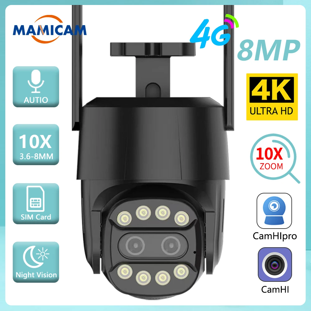 Video Surveillance Camera | Ip Camera - 4k 8mp Wifi/4g Card Ip Camera ...