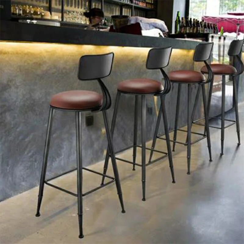 American-Bar-Chair-Modern-Minimalist-Bar-High-Chair-Backrest-Chair ...