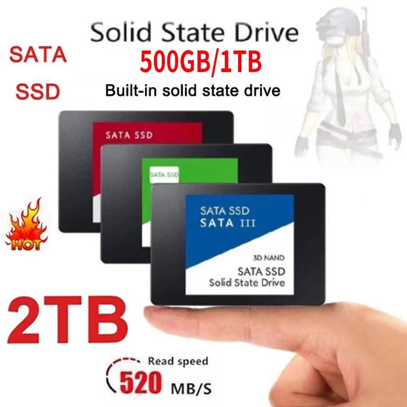 Fast SATA SSD 2.5Inch High Speed SSD 480GB 500GB HD 1TB Internal SSD ...