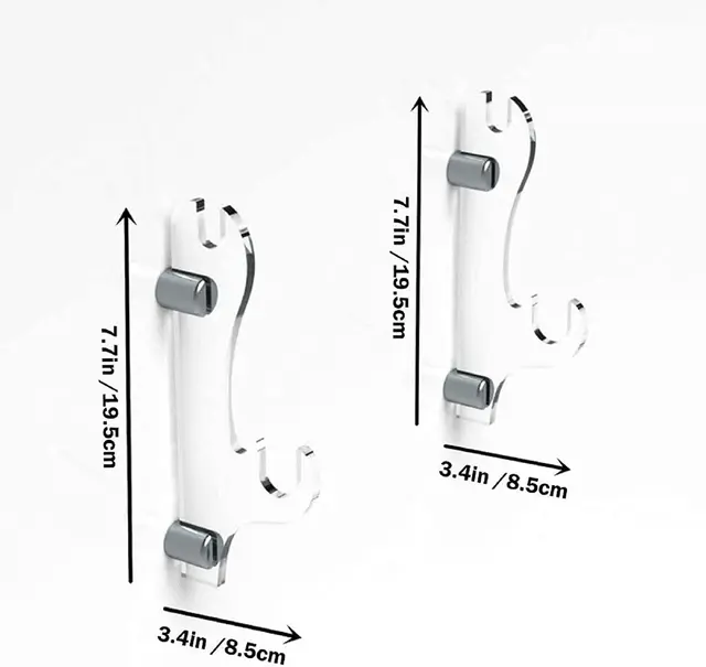 Acrylic Sword Stand Hook,Acrylic 2-Tier Wall Mounted Samurai Sword ...