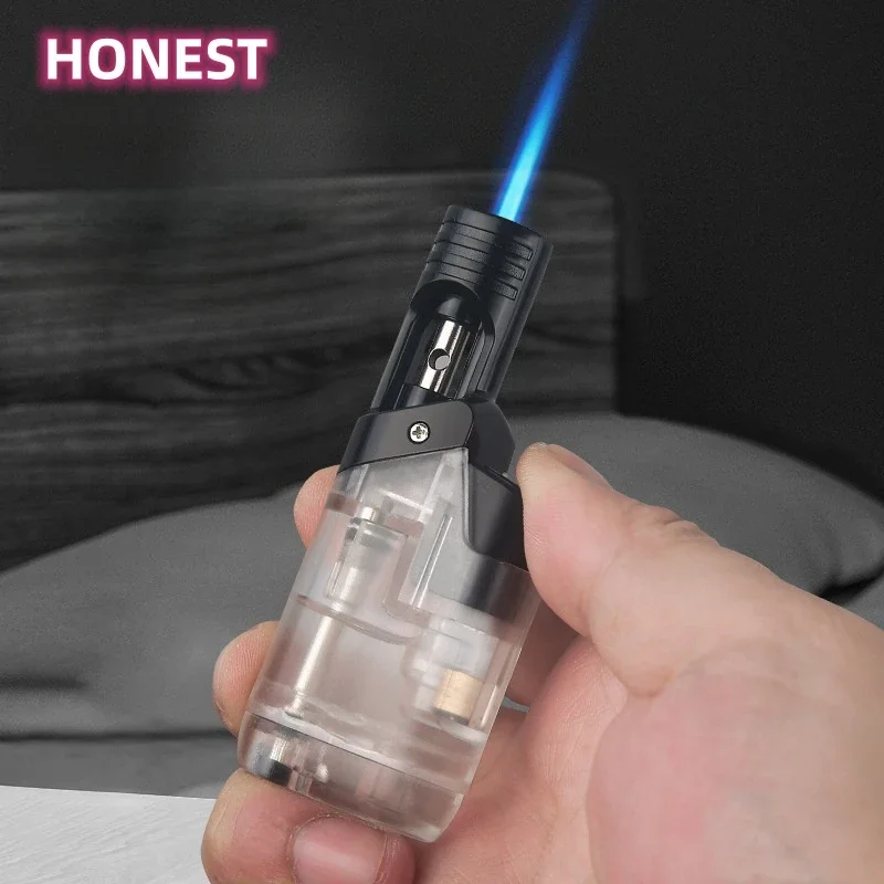 HONEST-Mini-Welding-Gun-Windproof-Jet-Blue-Fire-Gas-Lighter-Large ...