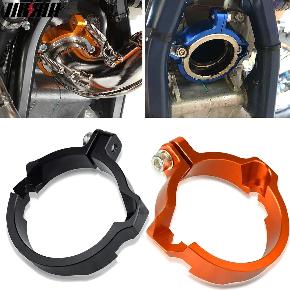 Motorcycle-Exhaust-Tip-Muffler-Pipe-Clamp-With-Flanges-For-Husqvarna ...
