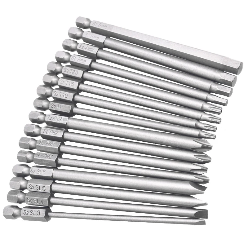 Phillips-Torx-Hex-Screwdriver-Set-100mm-Slotted-16-em-1-Bits-de-fenda ...