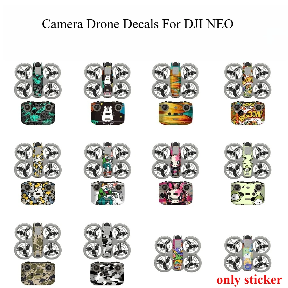 Colorful Decorative Sticker Combo For DJI NEO PVC Protective Film ...
