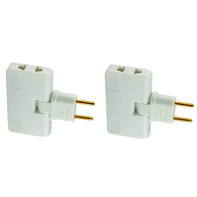 2X-Rotate-EU-Plug-Converter-3-in-1-Rotatable-Outlet-Extender-180-Degree ...