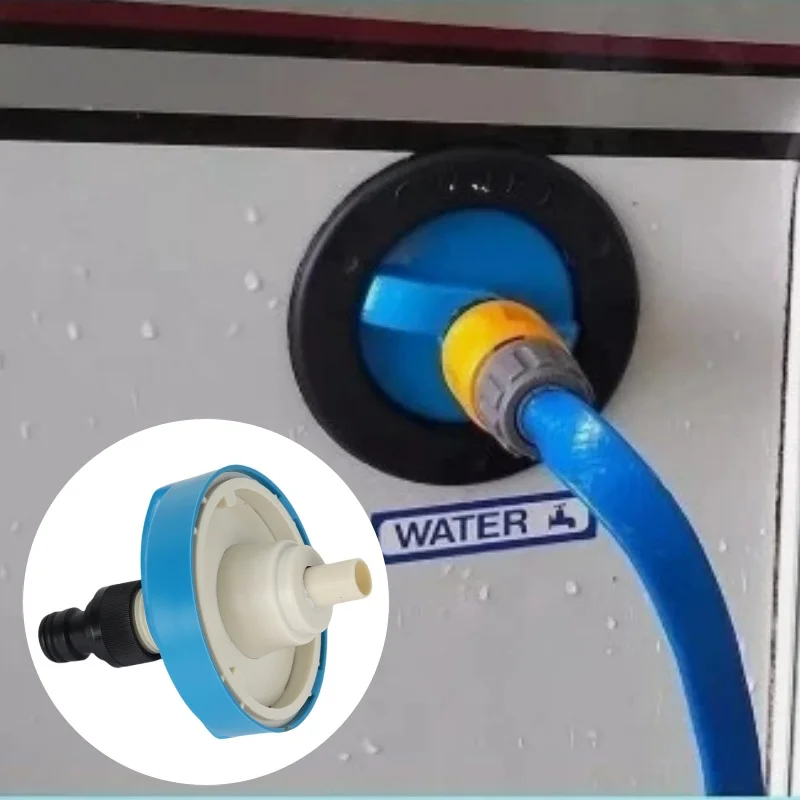 Caravan Motorhome Rheinland Water Inlet Filler Cap Quick Hose Connector ...
