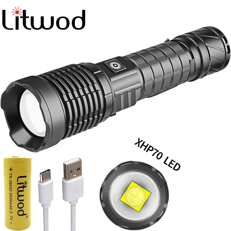 7764-XHP70-LED-Tactical-Flashlight-Lamp-Torch-Bulb-HIking-Camping ...