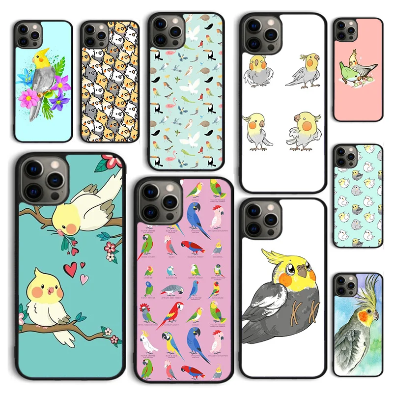 Funda de teléfono Autumu Parrot Birds Cockatiel para iPhone 17 Air 16 ...