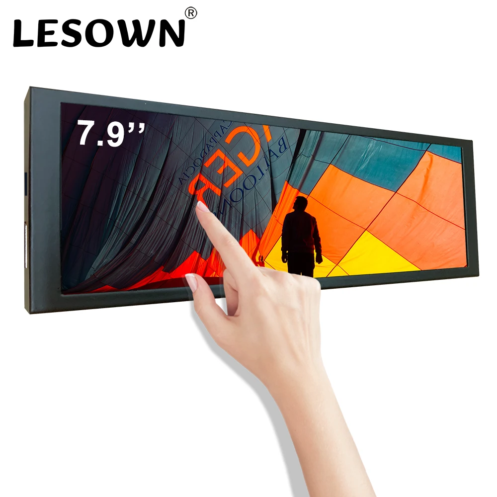 LESOWN-7-9-inch-Small-Stretch-Bar-Monitor-HDMI-Touch-mini-Wide-Strip ...