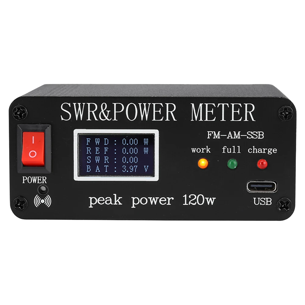 1.8MHz 50MHz 0.5W 120W SWR HF Short Waves Standing Waves Meter Power ...
