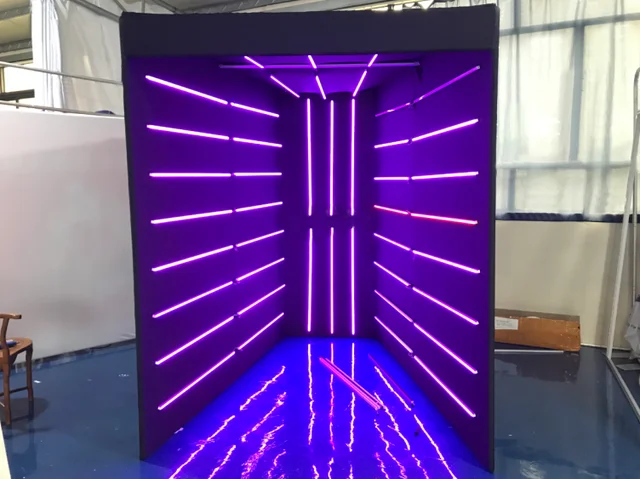 Custom Logo Portable Lightweight Vogue Photo Booth Led Enclosure Trade ...
