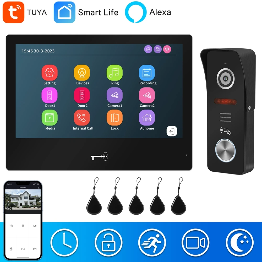 Indomita-WiFi-Video-Intercom-System-for-Home-Alexa-Smart-Door-Phone ...