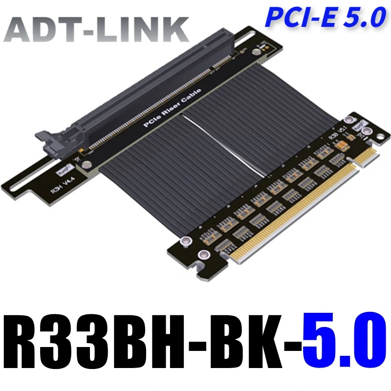 PCIe 5.0 X16 16X 라이저 케이블, RTX 4090 GPU 그래픽 비디오 카드, PCI Express Gen5 연장 ...
