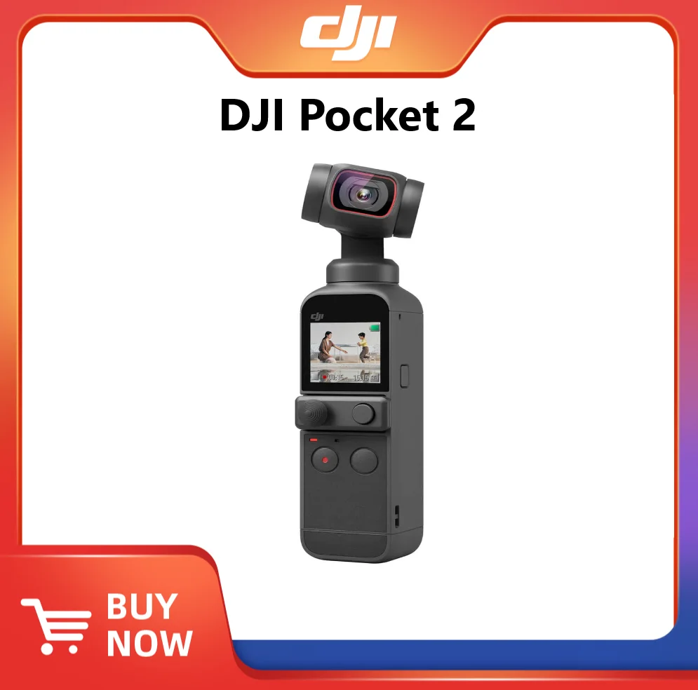Dji pocket 2 handheld 3 eixos cardan estabilizador com 4k câmera 64mp ...