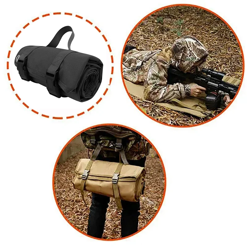 Tactical Lightweight Roll Up Shooting Mat Non Padded Waterproof ...