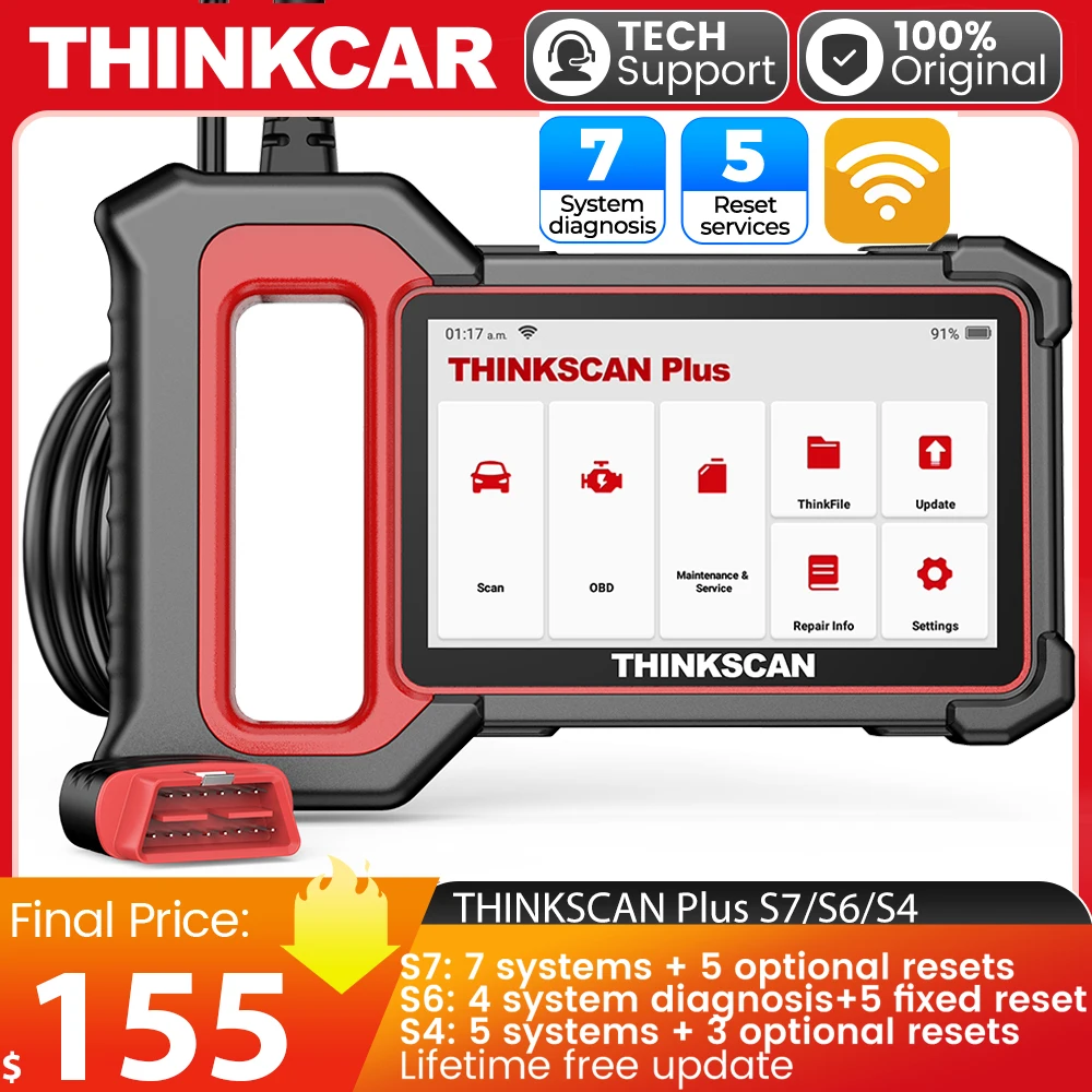 THINKCAR-herramienta-de-diagn-stico-THINKSCAN-Plus-S7-S4-OBD2-S6-lector ...