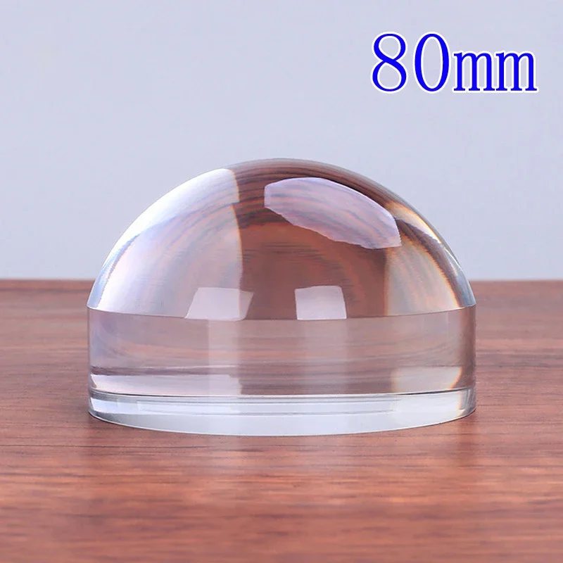 80MM-Acrylic-Dome-Magnifier-6X-Paperweight-Reading-Magnifying-Glass ...