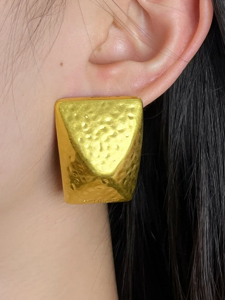 Exaggerated-Texture-Geometric-Square-Hollow-Stud-Earrings-for-Women ...