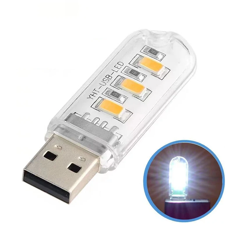 Mini Usb 5v Led Light Outdoor Mobile Book Light Ultra Bright Reading Lamp For Power Bank Pc ...