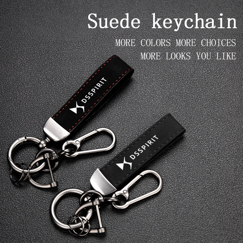 Metal-Leather-Car-KeyChain-Key-Chain-Ring-Car-Key-Holder-Accessories ...