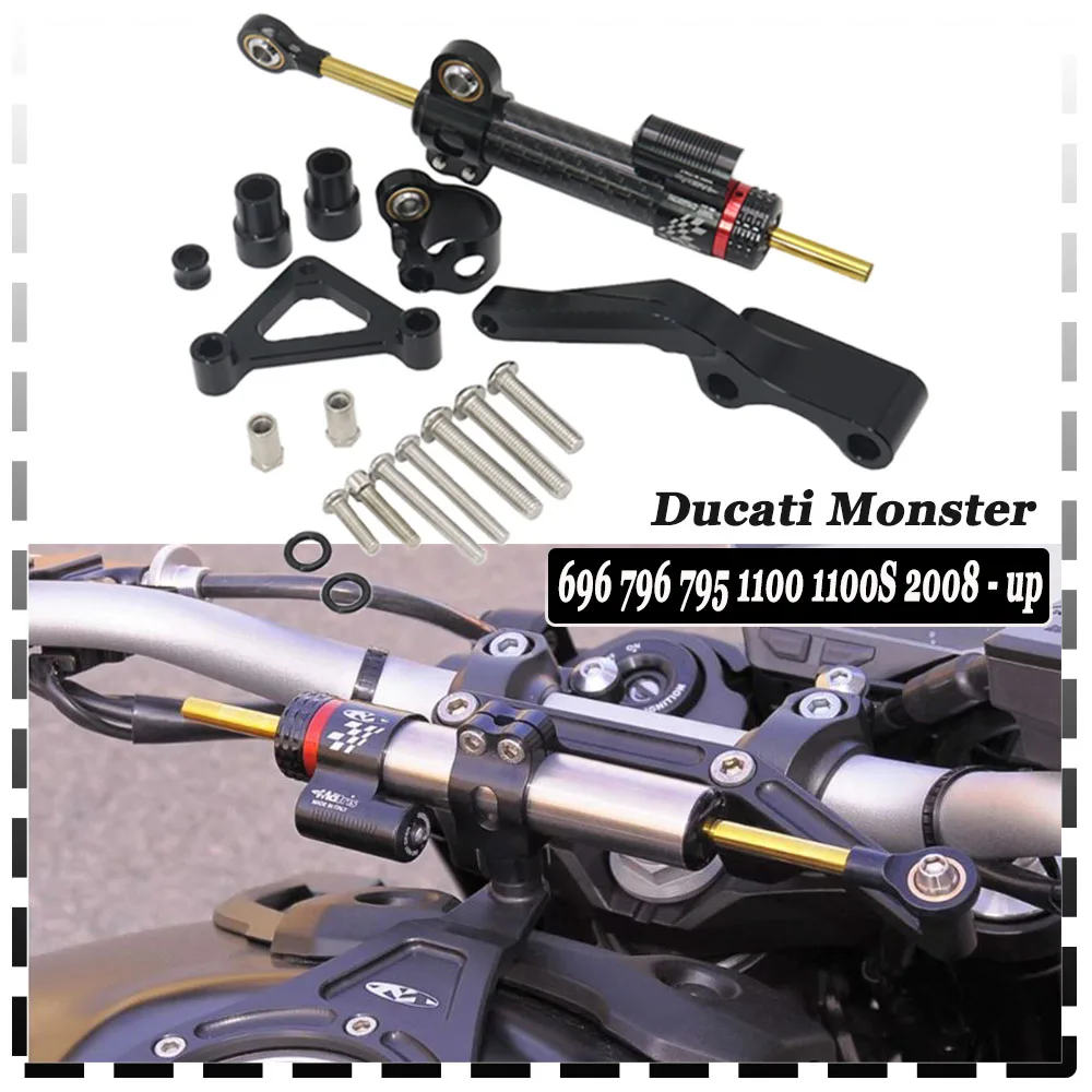 Motorcycle-Modified-Steering-Damper-Stabilizer-Mounting-Bracket-Support ...