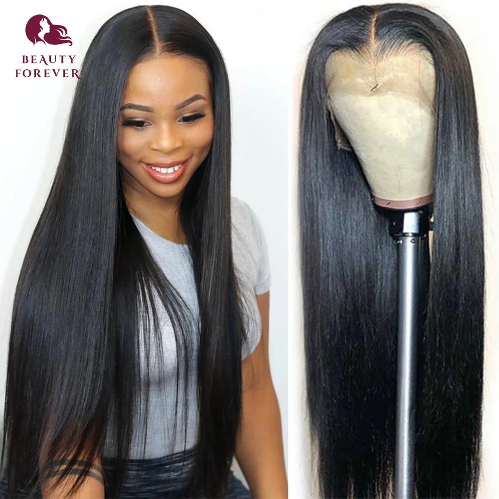Beautyforever Straight 13x4 Lace Front Human Hair Wig 5x5 HD Lace Wig ...