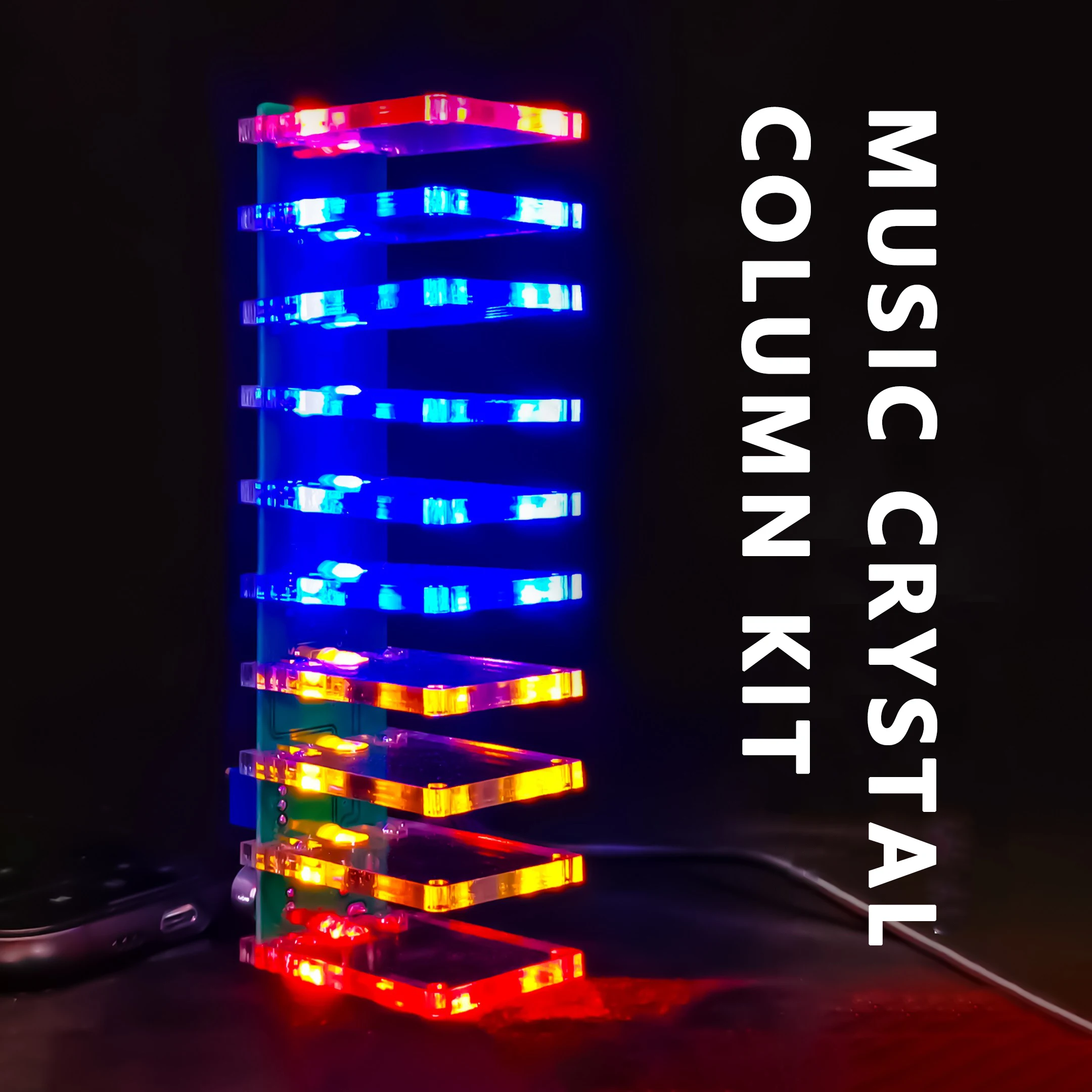 Sound-Control-Electronic-Crystal-Column-Production-Light-Cube-LED-DIY ...