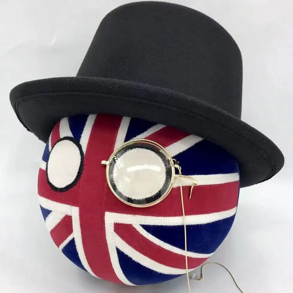 20cm-Polandball-U-K-Britain-ball-with-gentleman-hat-Cosplay-Customized ...