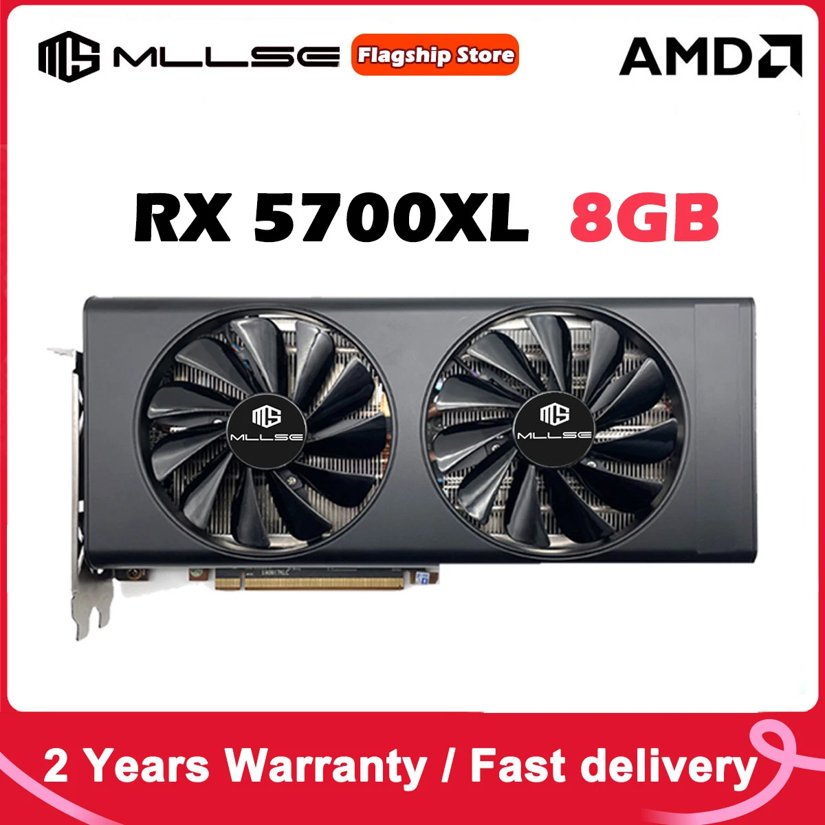 MLLSE RX5700 8GB Graphics Card GPU GDDR6 256 bit 7nm DP*3 HDMI*1 video card Support Desktop CPU ...