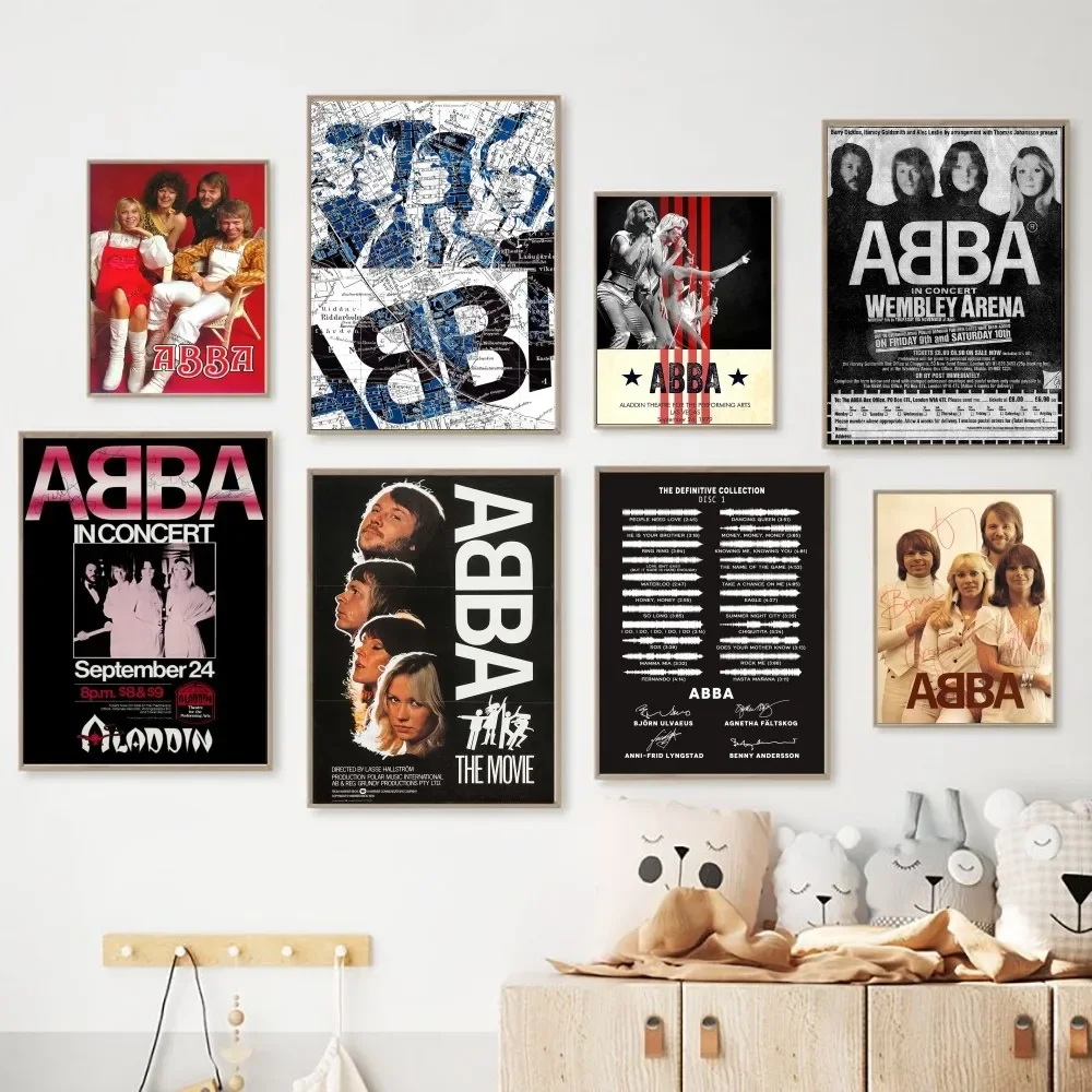 Classic-Abba-Poster-Posters-Kraft-Paper-Vintage-Poster-Wall-Art ...