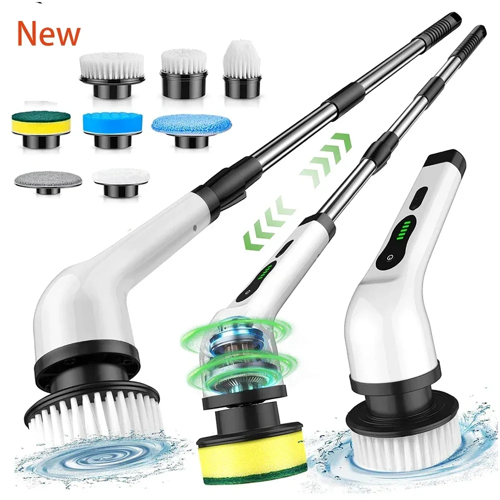 7-in-1 Electric Cleaning Brush Multifunctional Kitchen Bathroom ...