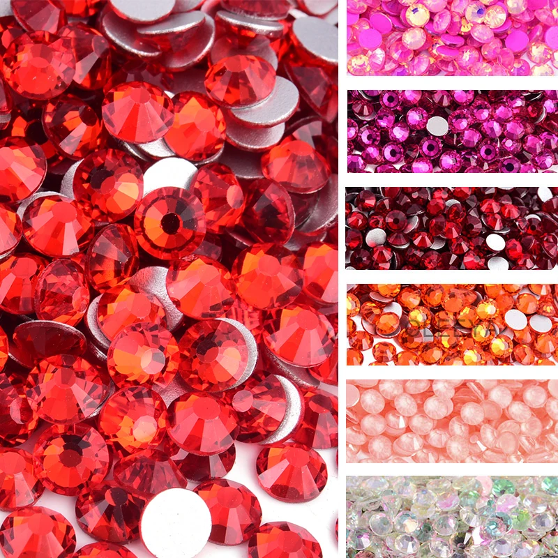 Oleeya-Red-Siam-Colors-SS3-SS30-Glitter-Crystals-and-Strass-Non-Hotfix ...