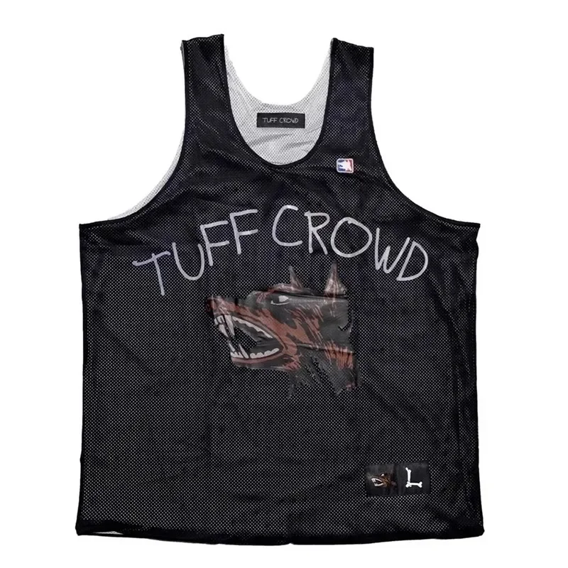TUFF-CROWD-REVERSIBLE-JERSEY-Basketball-mesh-breathable-casual-sports ...