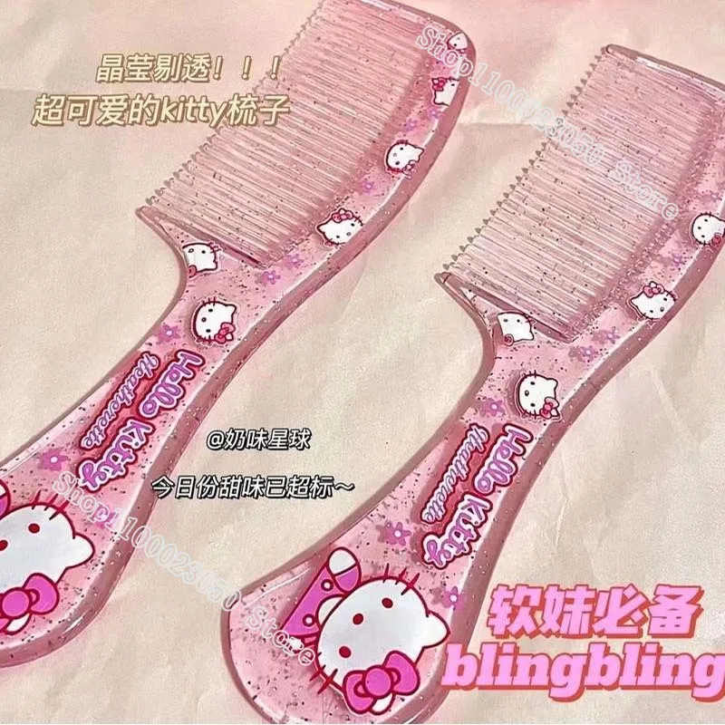 Sanrio-Hello-Kitty-Cute-Cartoon-Comb-Dense-Tooth-Comb-Japanese-Soft ...