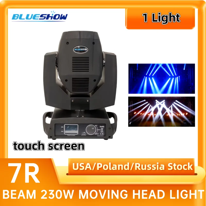 1-10pcs-Sharpy-230w-Beam-7R-Moving-Head-Touch-Screen-Light-Flightcase ...