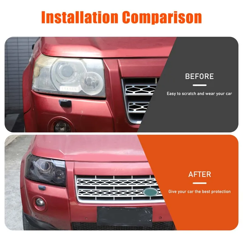 TPU black yellow For Land Rover Freelander 2 2007-2015 car front and ...