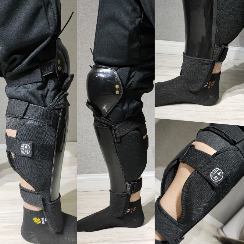 Sword-Fighting Steel Shin Guards Armor with Knee Pad for Enhanced ...