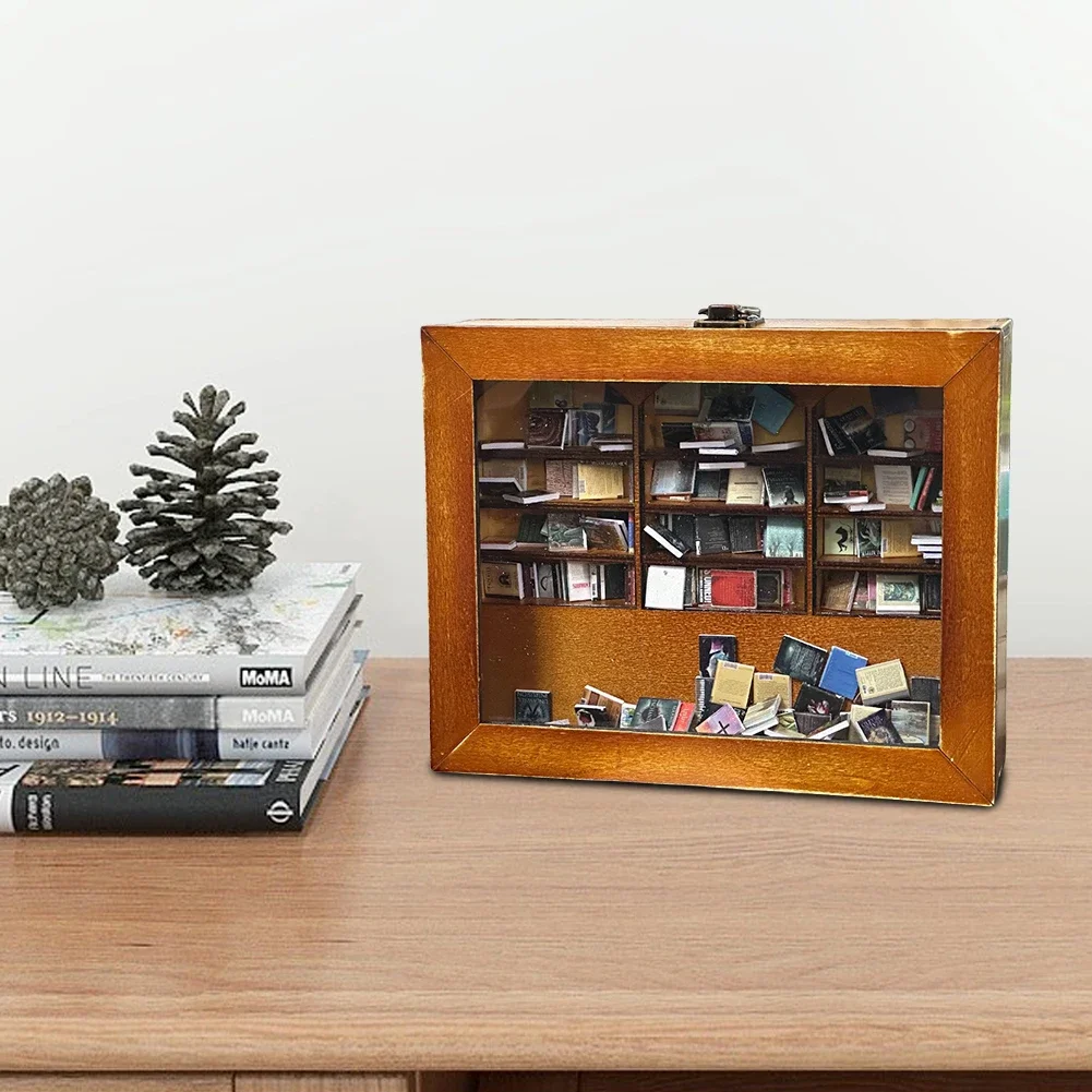 Shake-Away-Your-Anxiety-Mini-Anxiety-Bookshelf-Tiny-Library-Cabinet ...