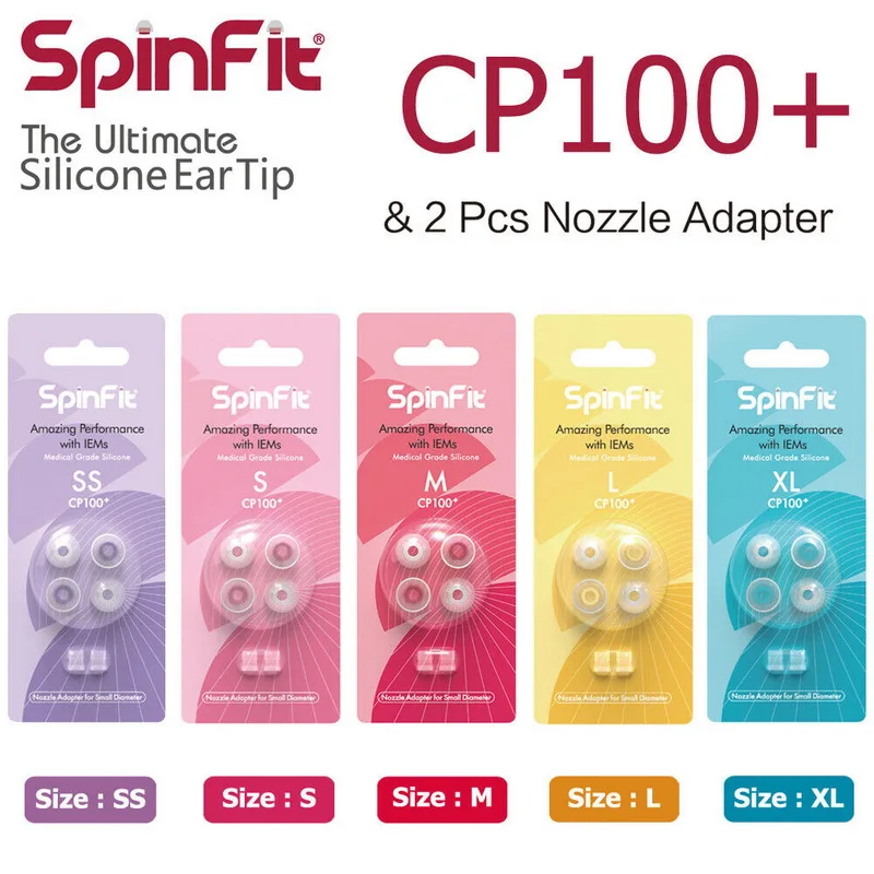 SpinFit-CP100-CP100-PLUS-Medical-Grade-Silicone-Eartips-for-Earphone ...