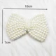 2Pcs 3D Sew On Patch Rhinestones Pearl Shoes Flower Applique Sequin ...