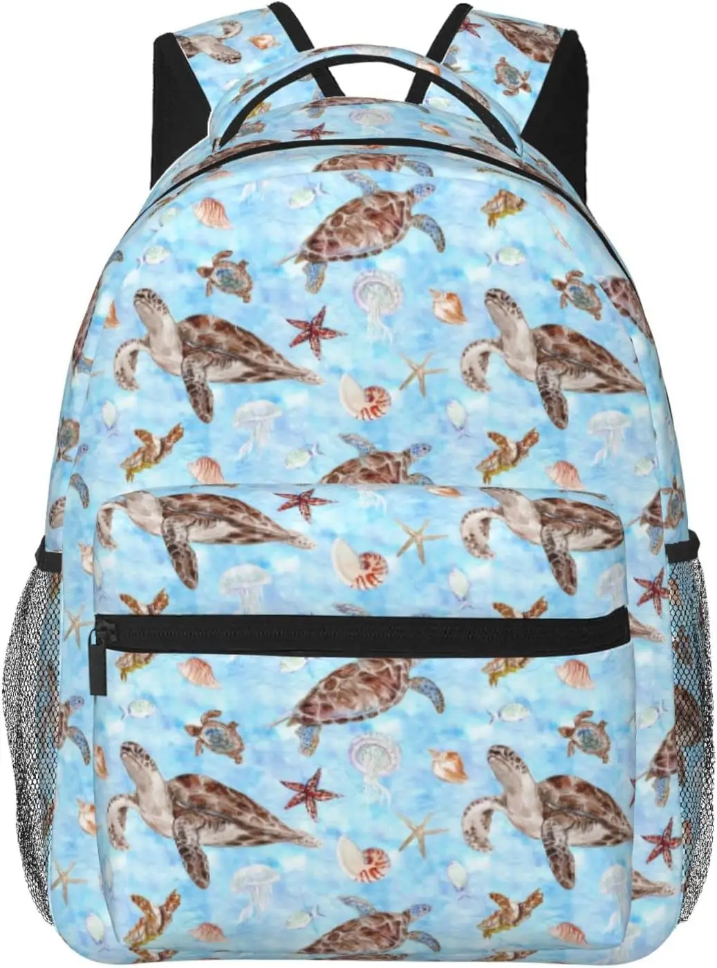 Sea-Turtle-Starfish-Shell-Jellyfish-Lightweight-Laptop-Backpack-for ...