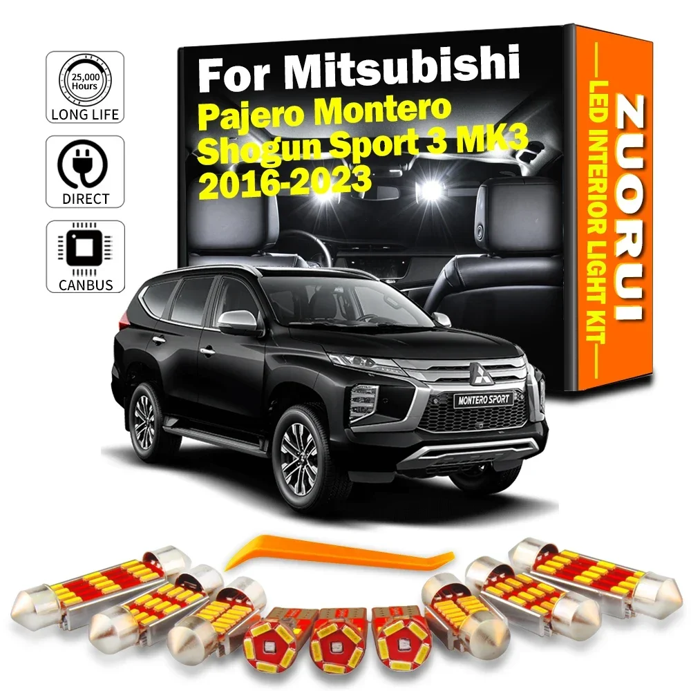 ZUORUI-17Pcs-Car-LED-Interior-Map-Dome-Light-Kit-For-Mitsubishi-Pajero ...