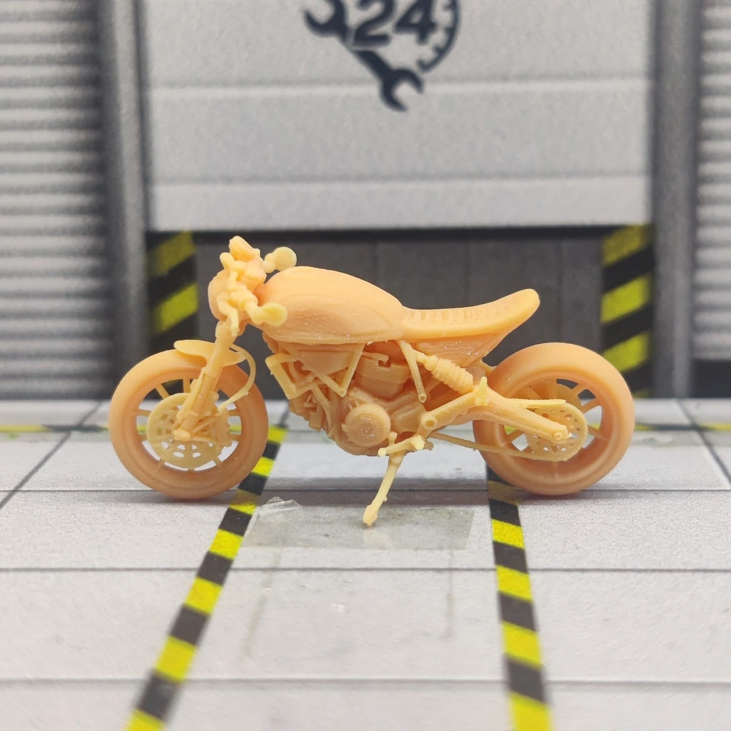 1/64 1/43 Scale Model Resinducati Motorcycleuncolored Miniature Diorama ...