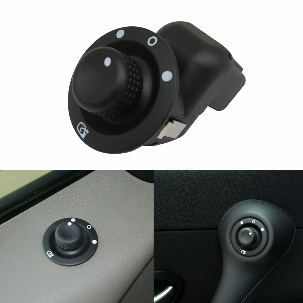 Car Accessories Rearview Mirror Control Switch Knob Button For Renault ...