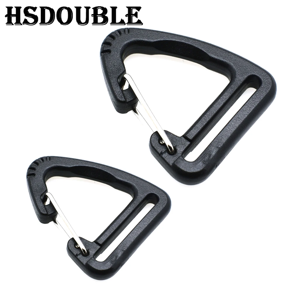 5-Pcs-Pack-Plastic-Triangle-Carabiner-Spring-Quickdraws-Buckles-Clip ...