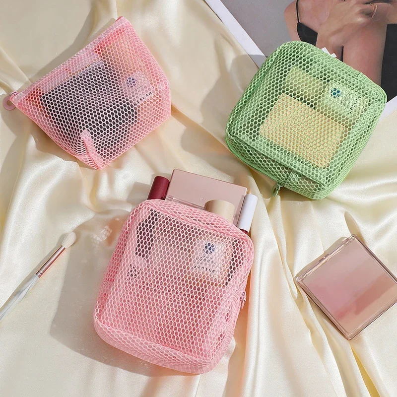 Nylon Transparent Mesh Storage Coin Money Card Lipstick Bag Mini Coin ...